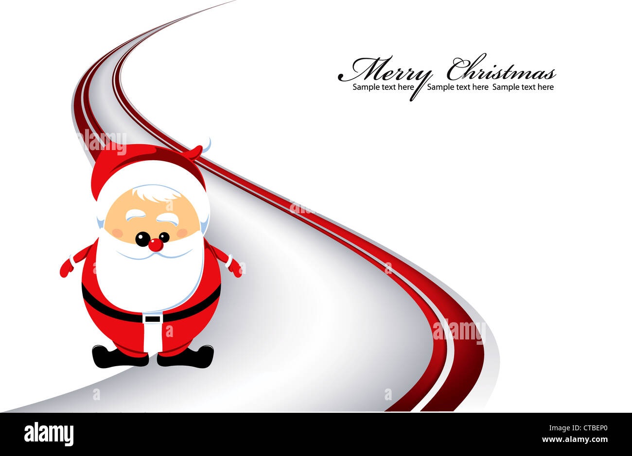 santa with wave Stock Photo - Alamy