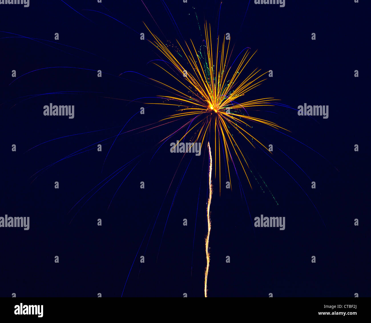 Brilliant colorful firework bursts at night Stock Photo - Alamy