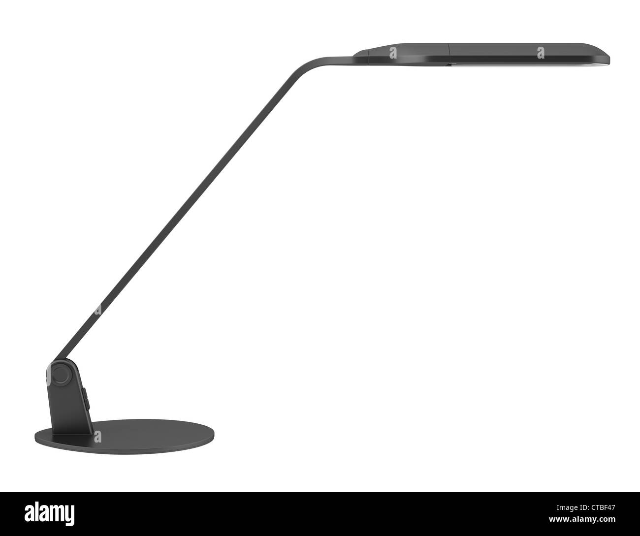 modern black desk lamp isolated on white background Stock Photo - Alamy