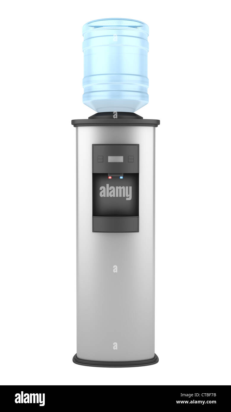 modern metallic water cooler isolated on white background Stock Photo ...