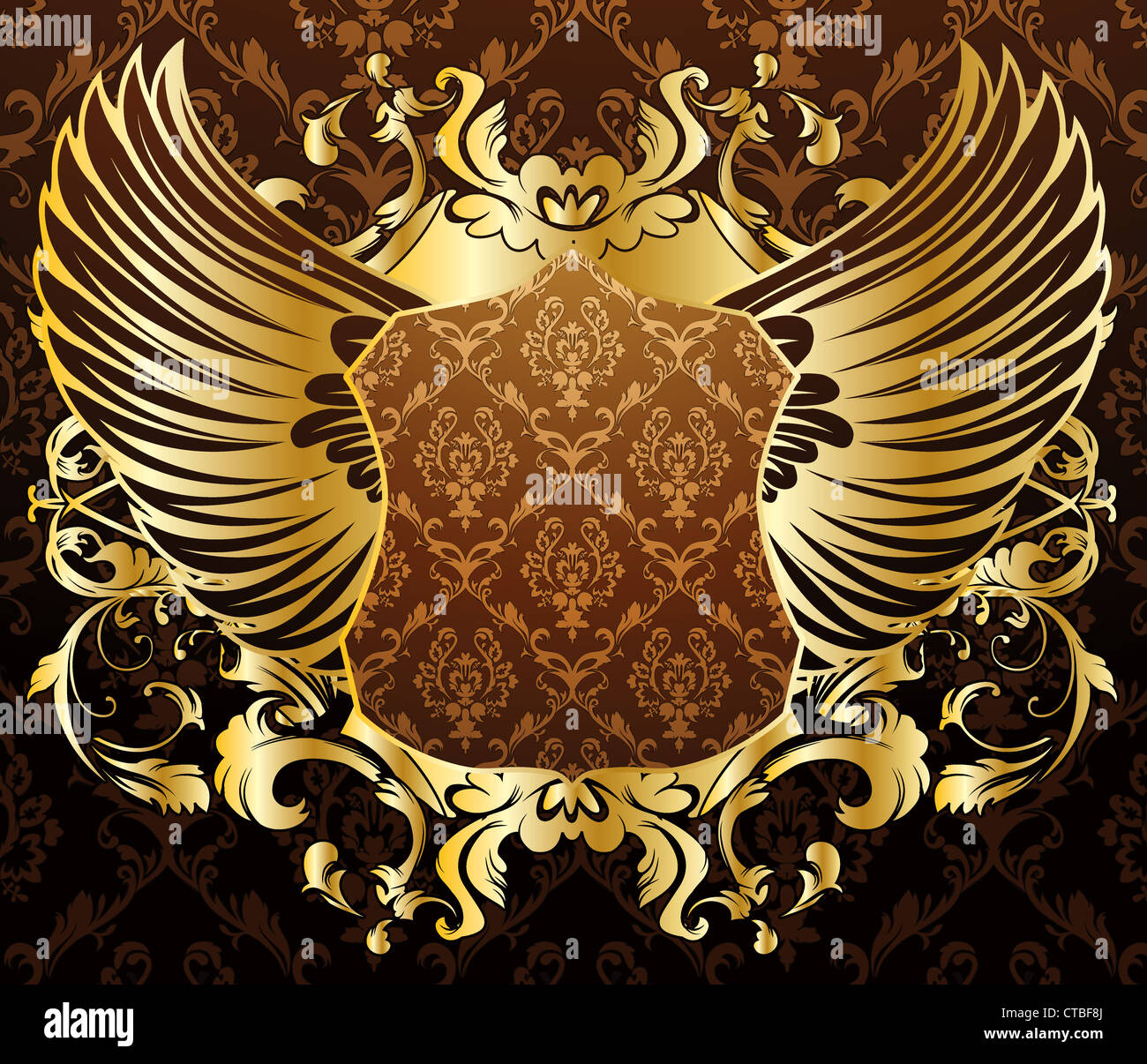 Gold shield hi-res stock photography and images - Alamy