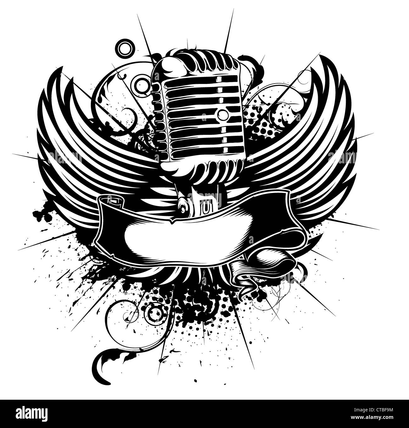 Microphone wings hi-res stock photography and images - Alamy