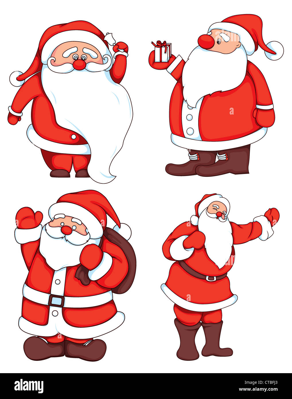 santa claus set Stock Photo - Alamy
