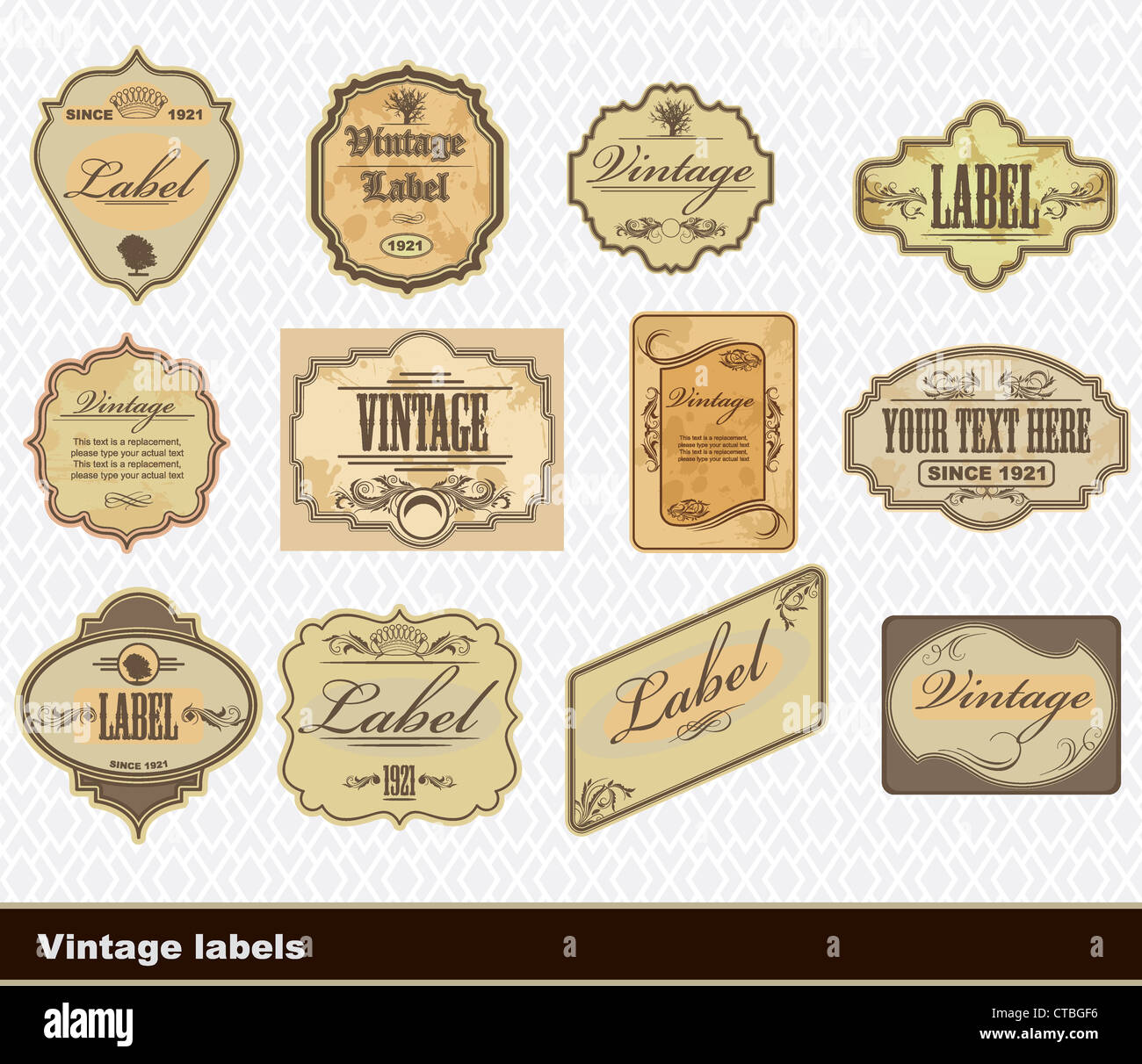 Retro Label Vector Free Download