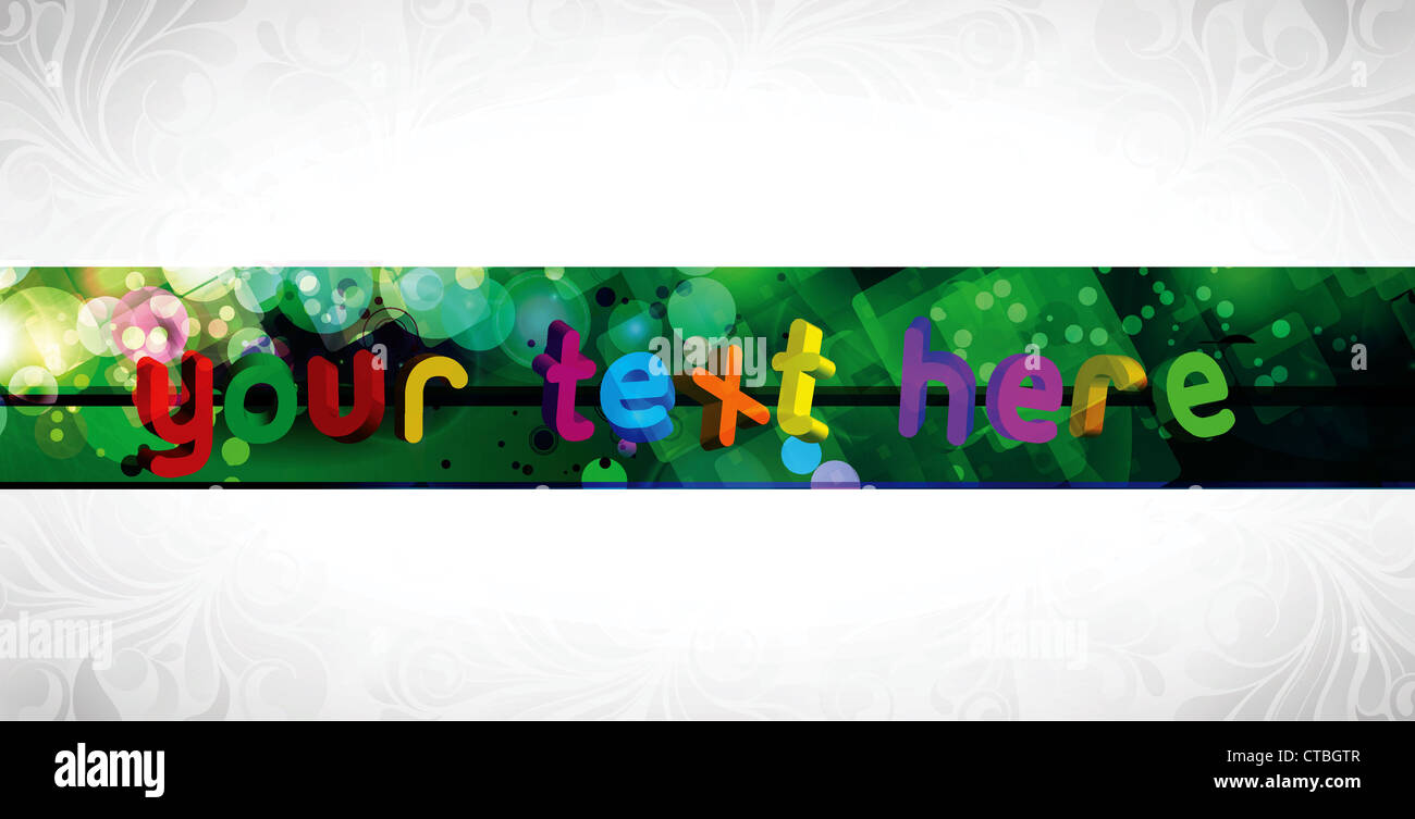 abstract colorful background with 3d text vector illustration Stock ...