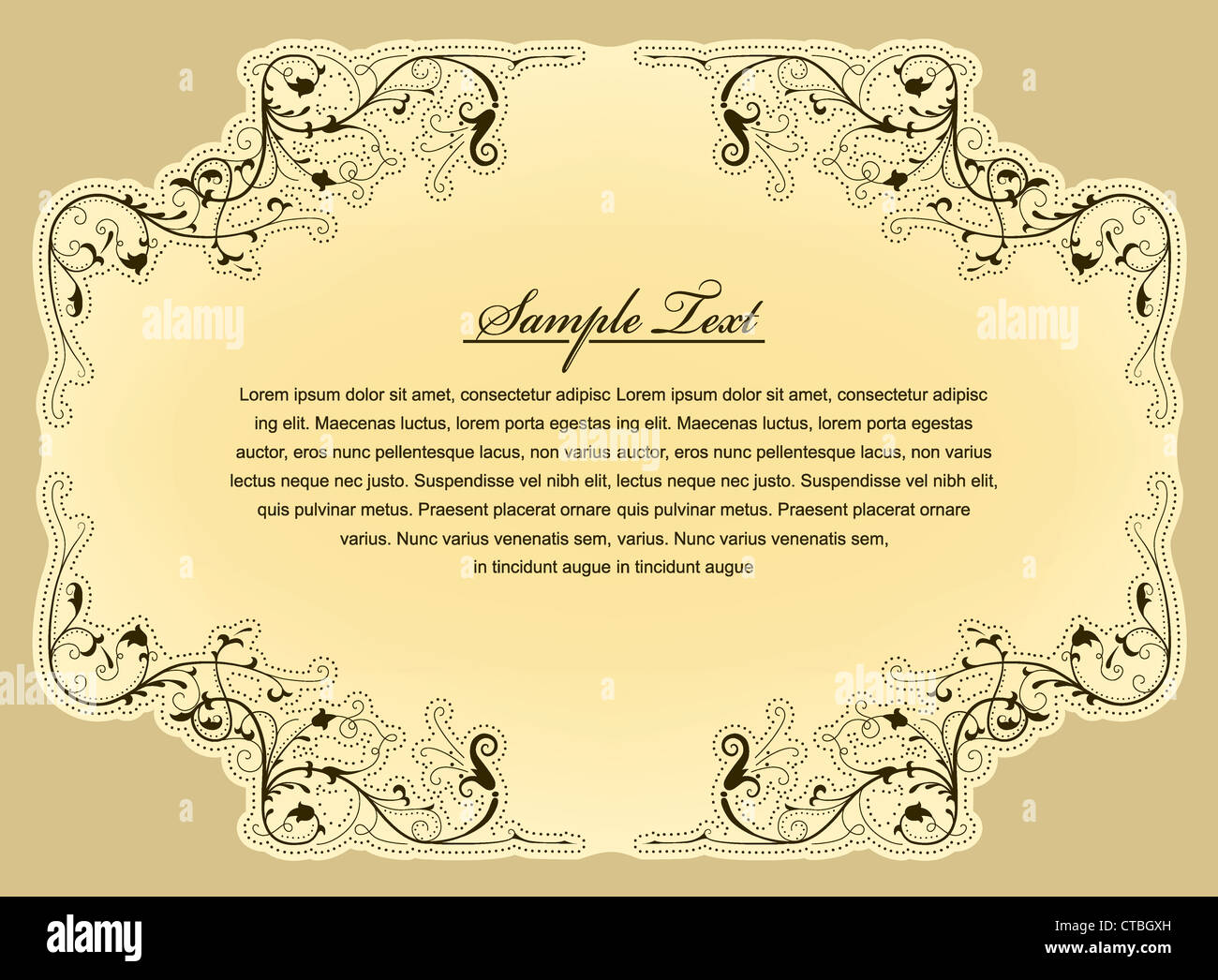 vintage label vector illustration Stock Photo - Alamy