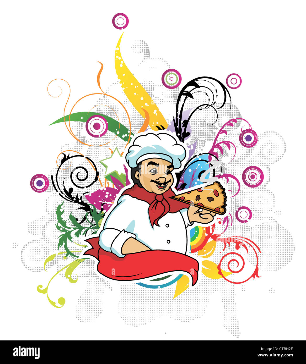 vector cartoon chef Stock Photo - Alamy