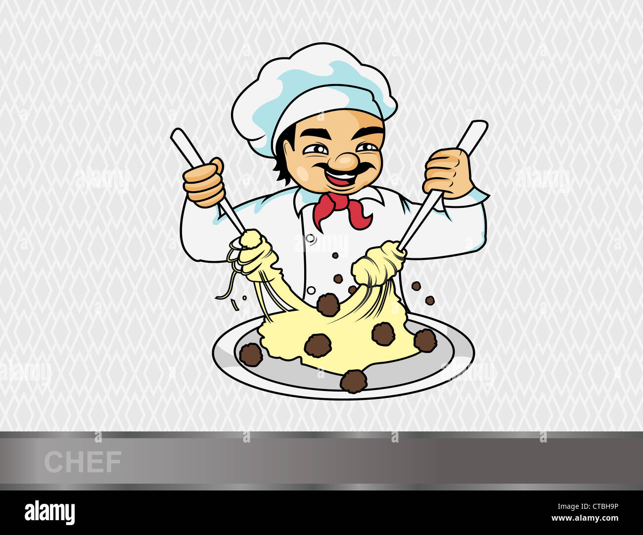 vector cartoon chef Stock Photo - Alamy