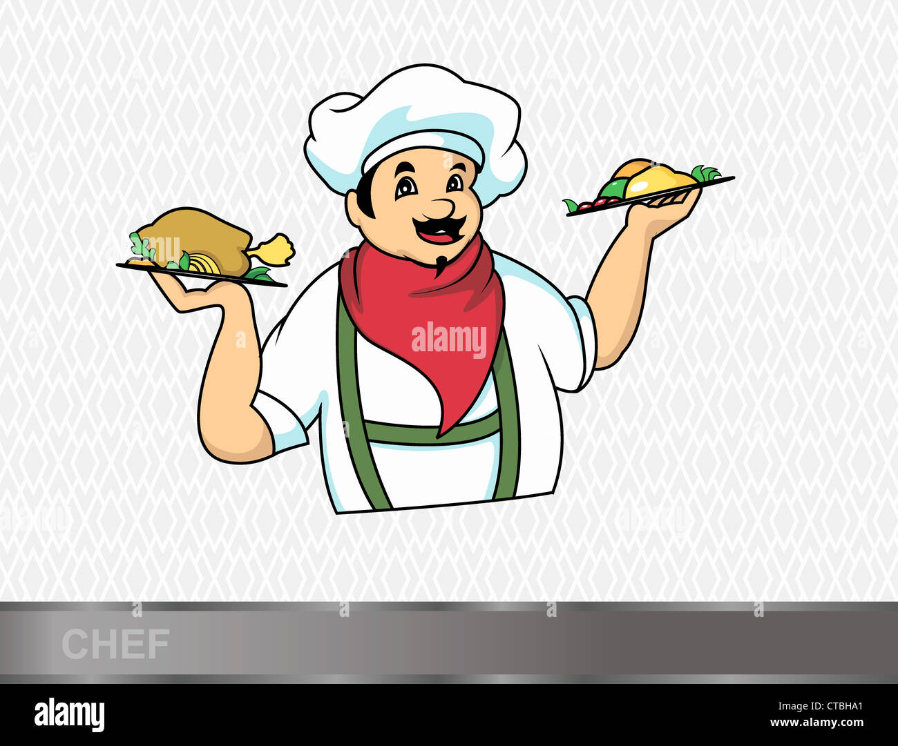 vector cartoon chef Stock Photo - Alamy