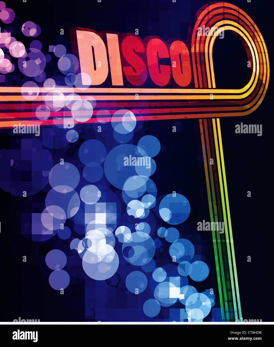 colorful disco background vector illustration Stock Photo - Alamy
