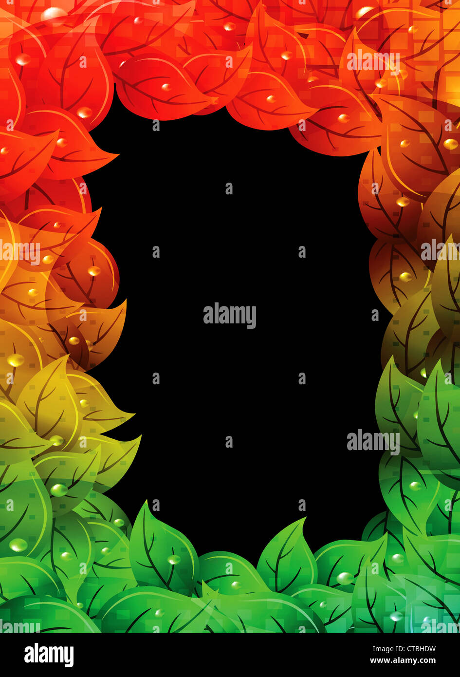 vector colorful leaves background Stock Photo - Alamy