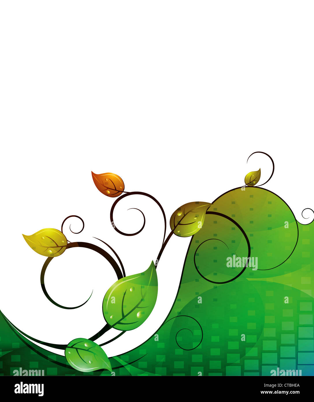 vector colorful floral background Stock Photo - Alamy