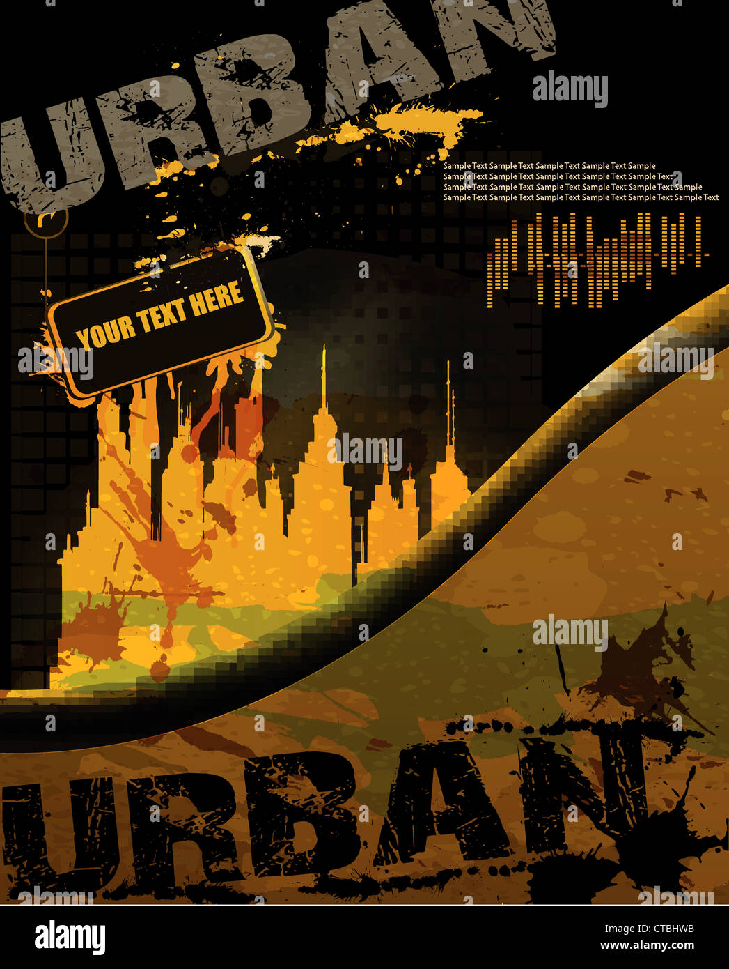 vector grunge urban background Stock Photo - Alamy