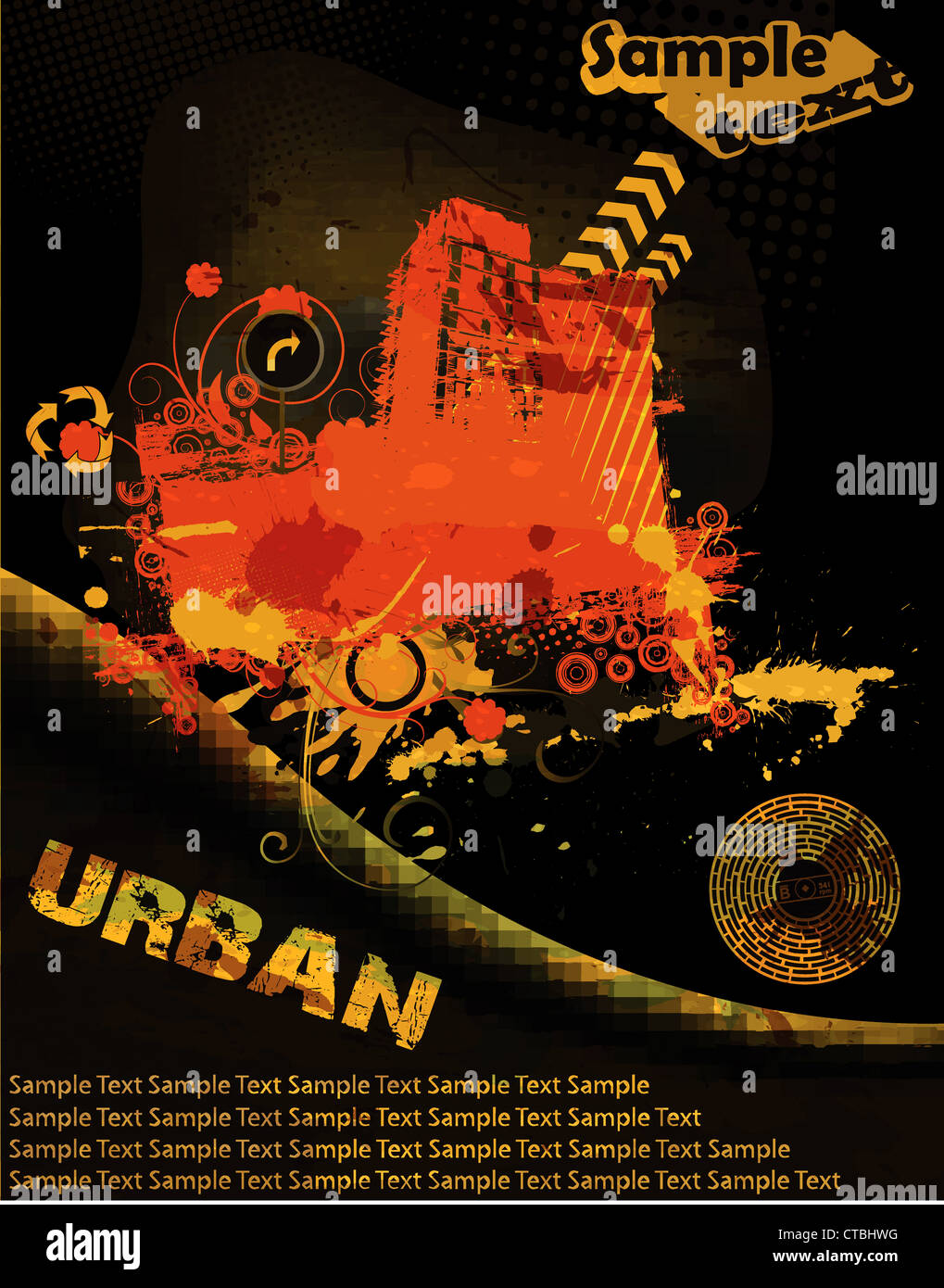 vector grunge urban background Stock Photo - Alamy