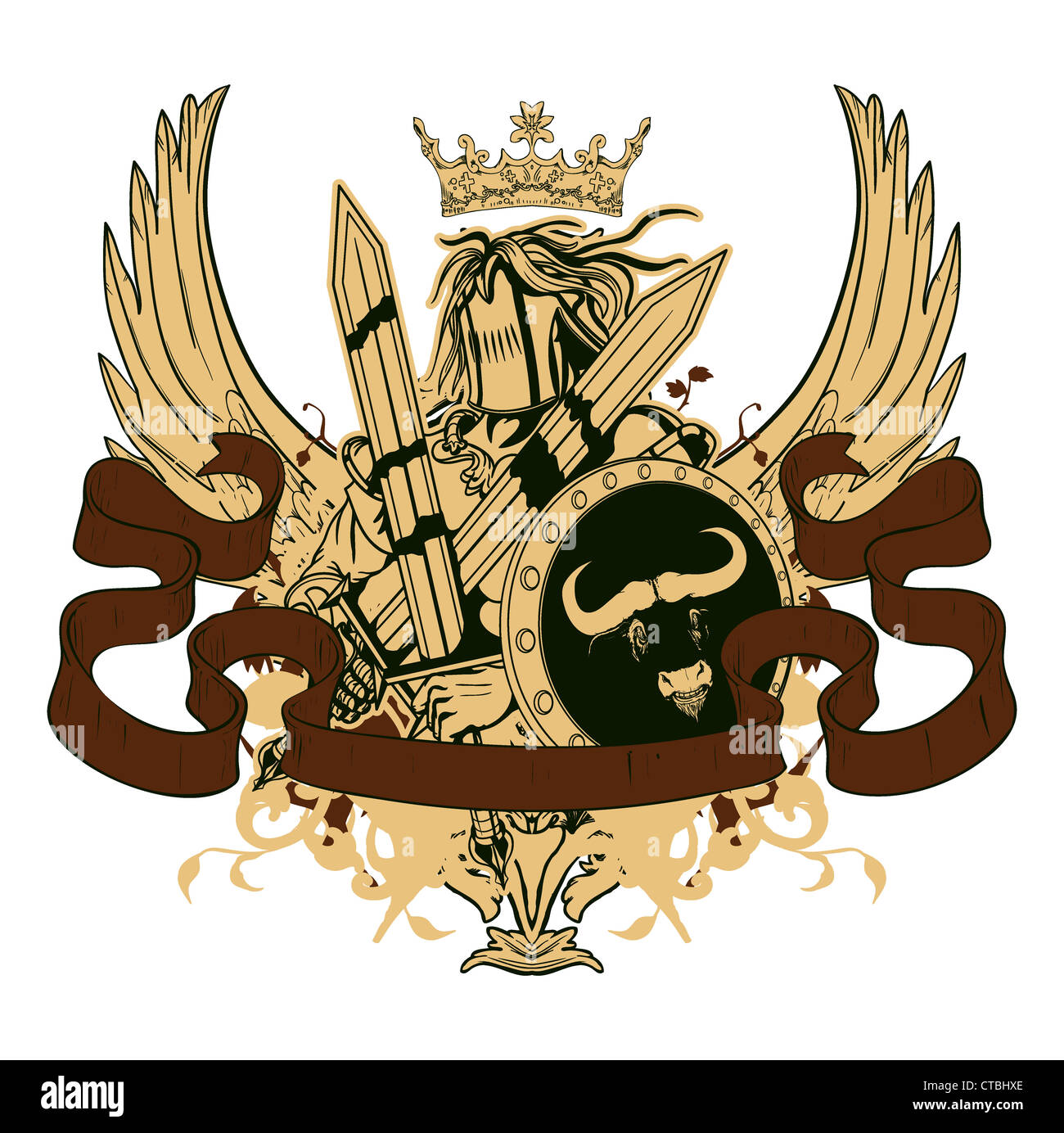 Warrior emblem Cut Out Stock Images & Pictures - Alamy