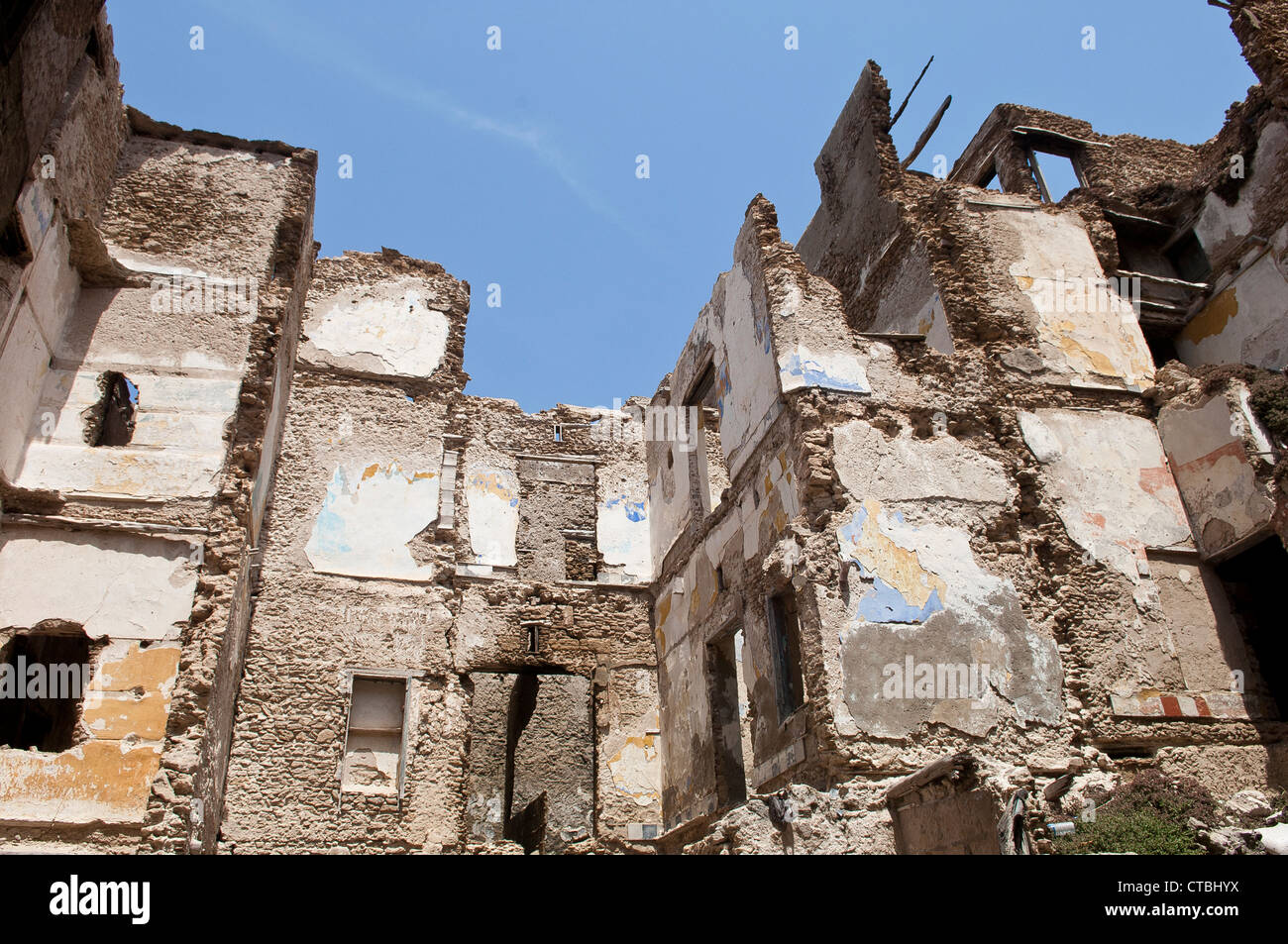 Destroyed building, demolition, earthquake, bomb, terrorist attack or ...
