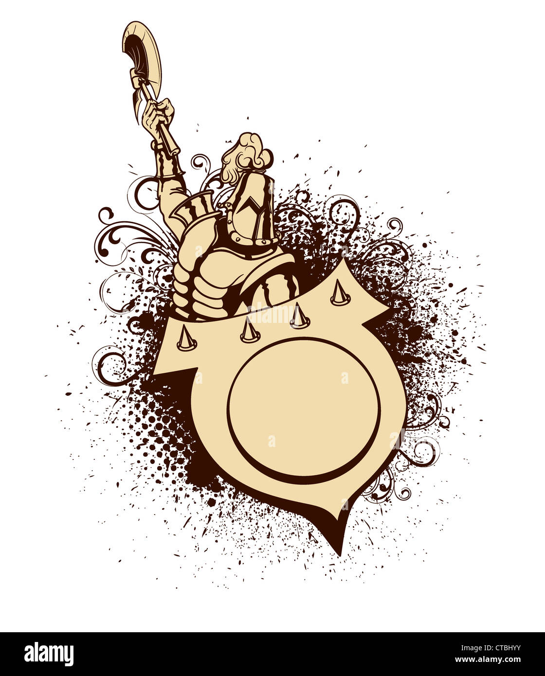 Warrior emblem Cut Out Stock Images & Pictures - Alamy