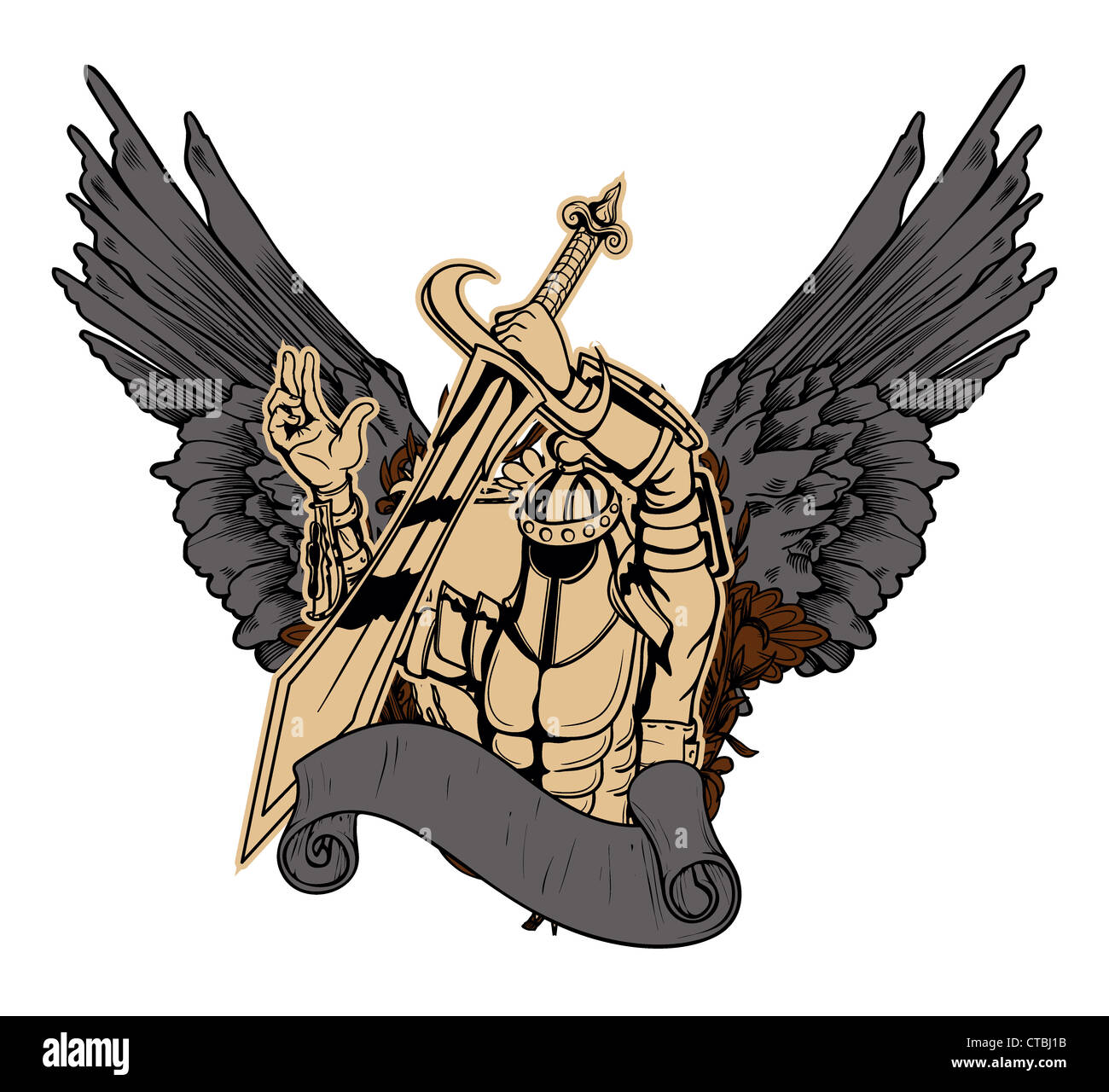 Warrior emblem Cut Out Stock Images & Pictures - Alamy