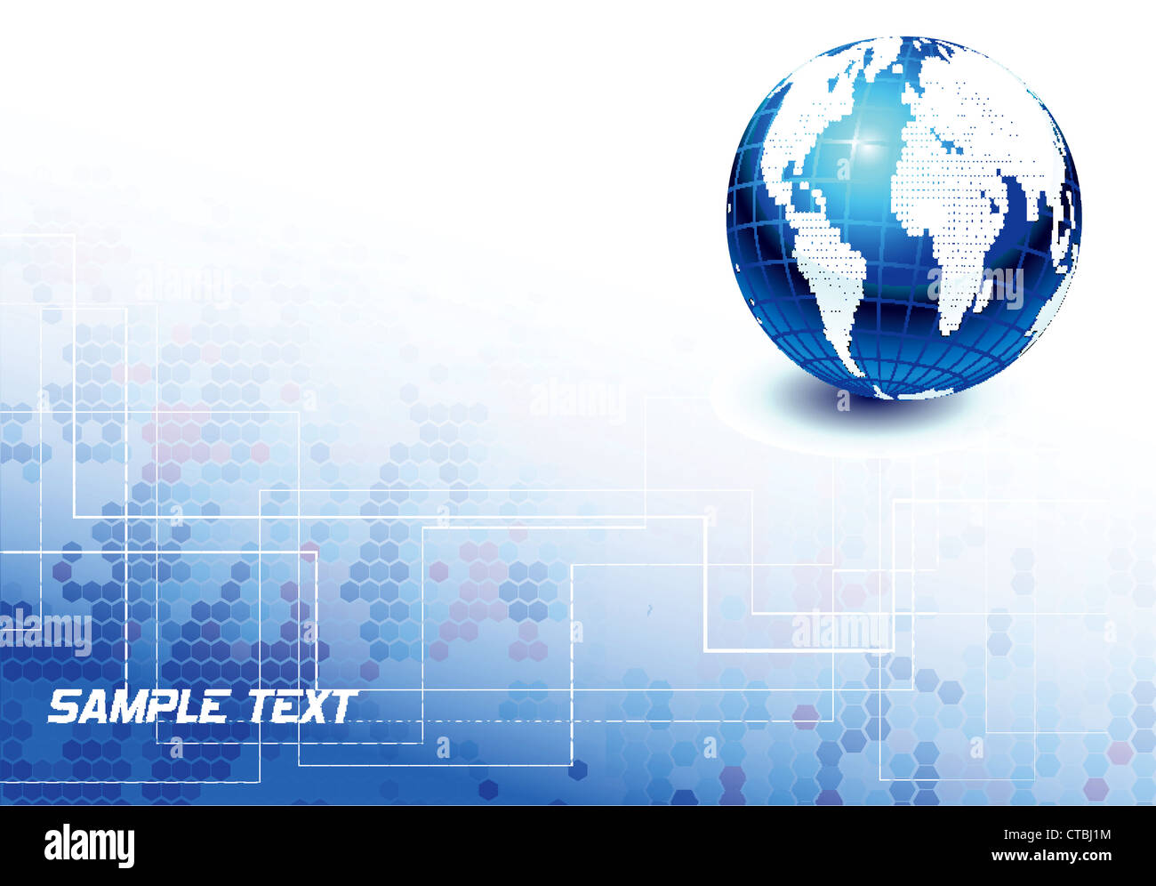 vector abstract background with planet earth Stock Photo - Alamy