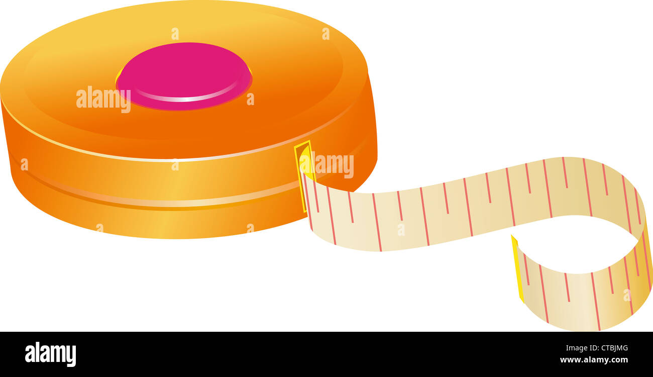 Tape-line cartoon for your design Stock Photo - Alamy