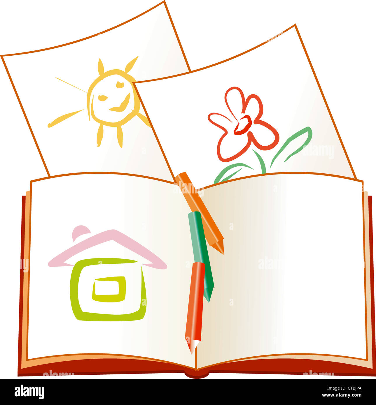 Note pages symbol Stock Photo - Alamy