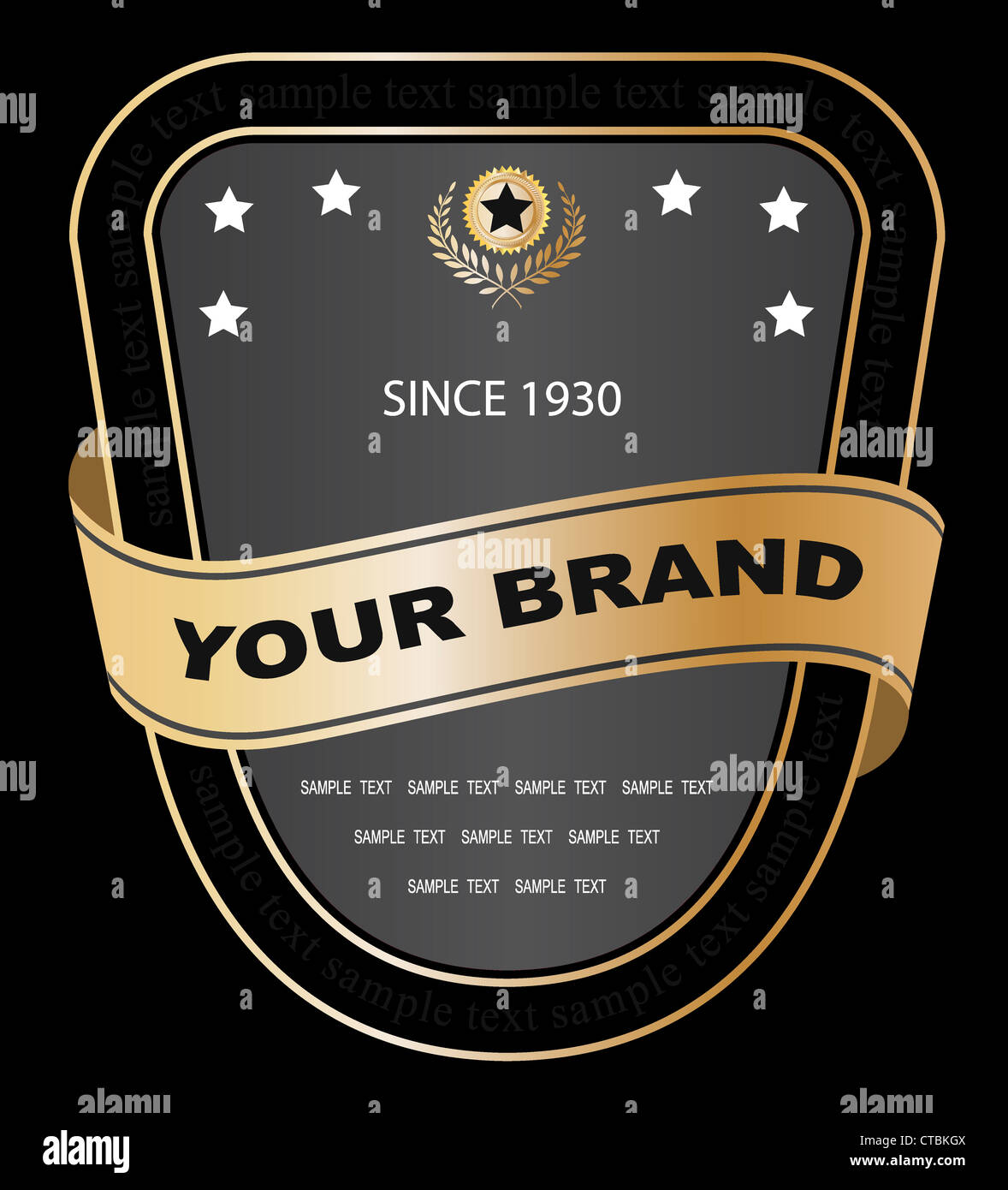 Gold label hi-res stock photography and images - Alamy