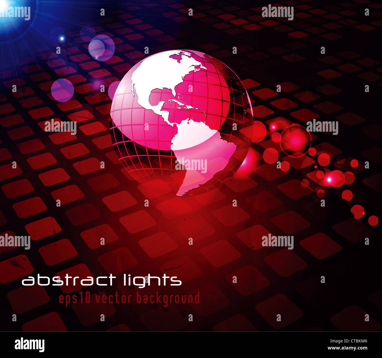 vector abstract background with planet earth Stock Photo - Alamy