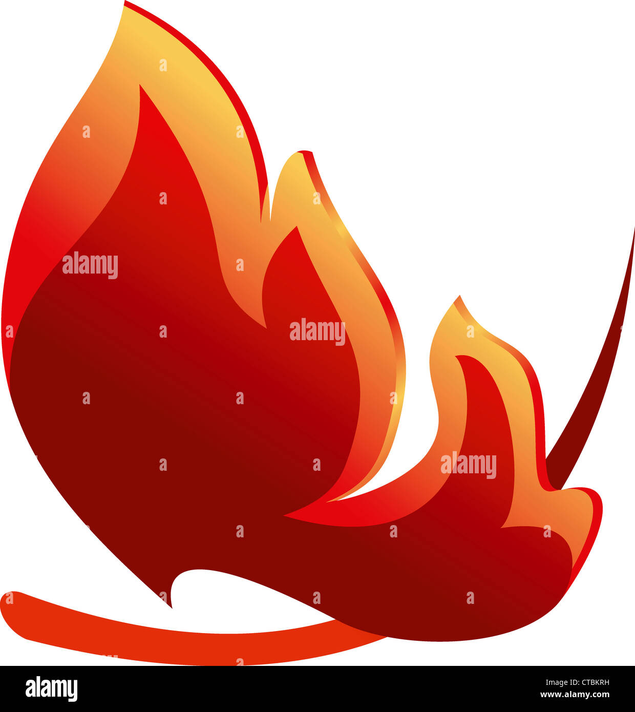 Gold fire logo hi-res stock photography and images - Alamy