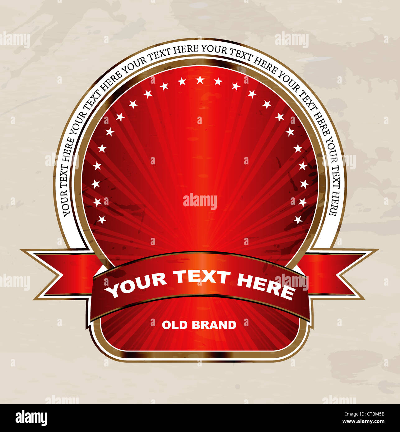 grunge label vector illustration Stock Photo - Alamy