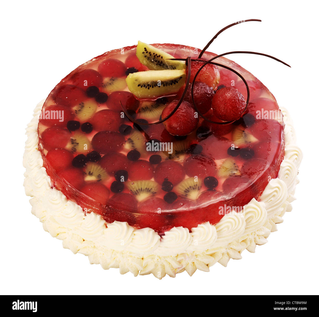 Chocolate cheesecake berries on Cut Out Stock Images & Pictures - Alamy