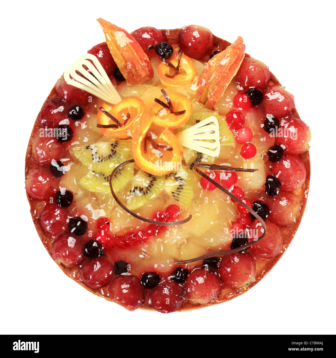 Chocolate cheesecake berries on Cut Out Stock Images & Pictures - Alamy