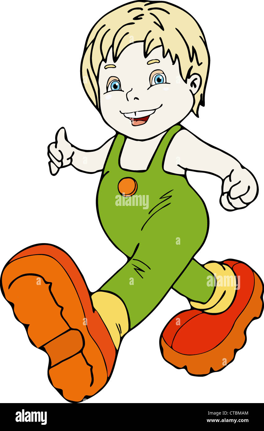 Boy cartoon for your design Stock Photo - Alamy