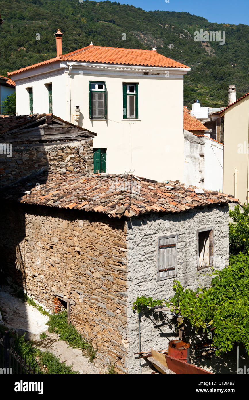 Ancient Greek Houses Outside