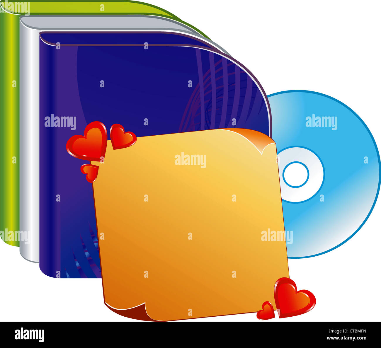 Software boxes with note for your design Stock Photo - Alamy