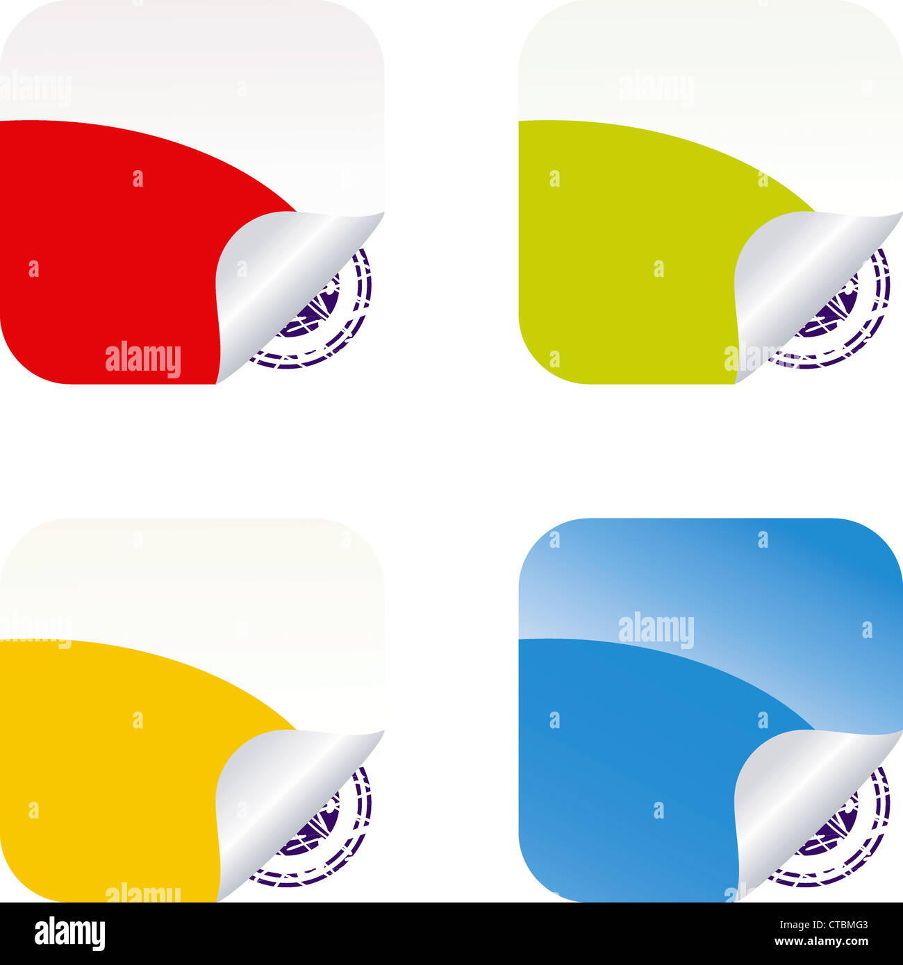 Set of Color labels for your design Stock Photo - Alamy