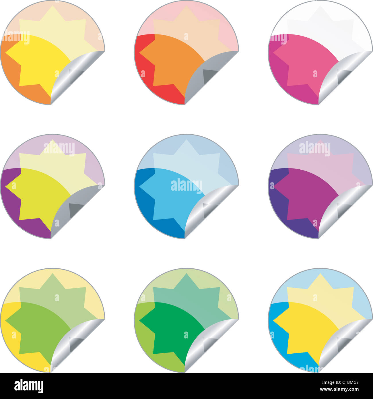 Set of Color labels for your design Stock Photo - Alamy