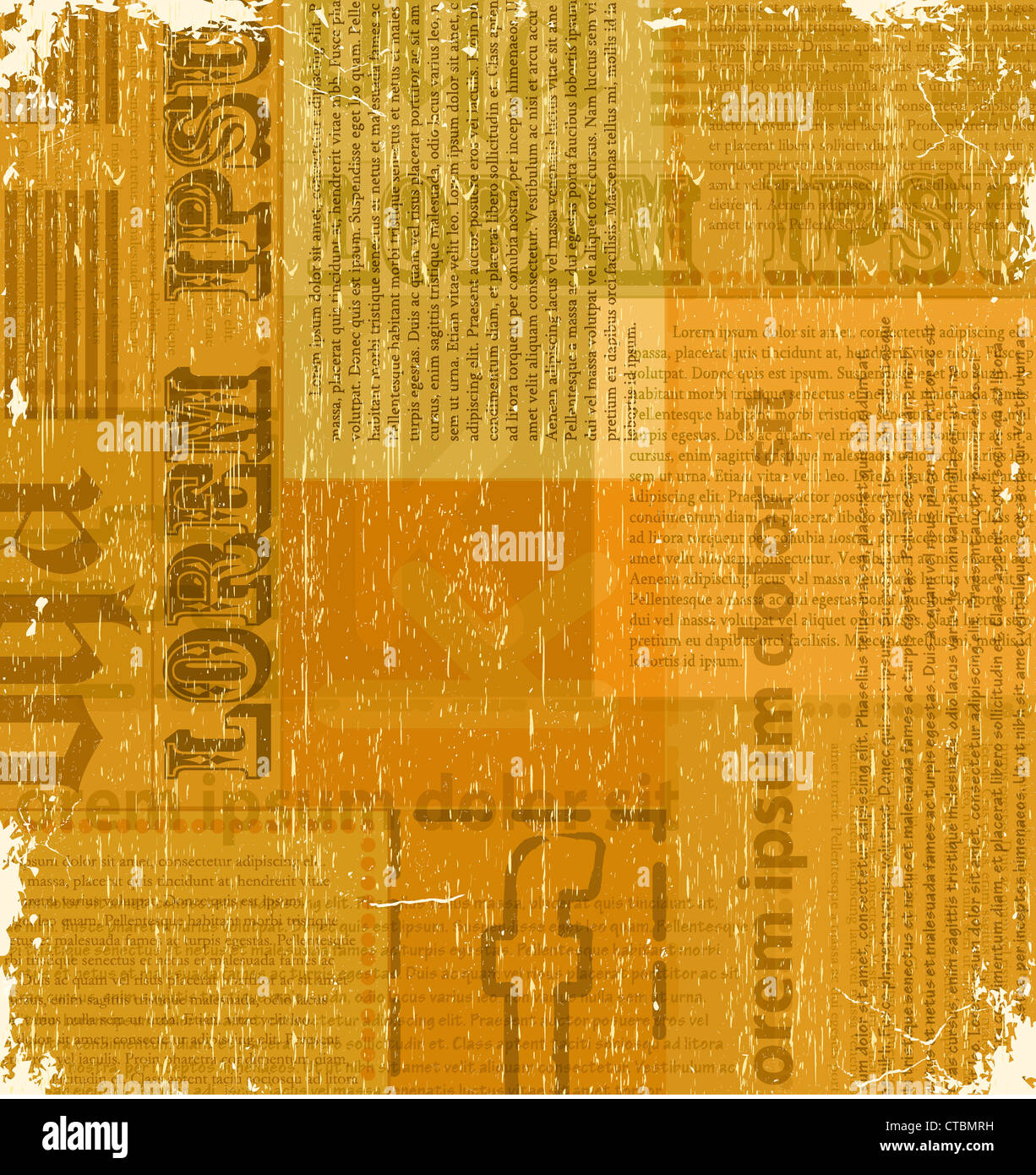 old newspaper texture vector illustration Stock Photo - Alamy