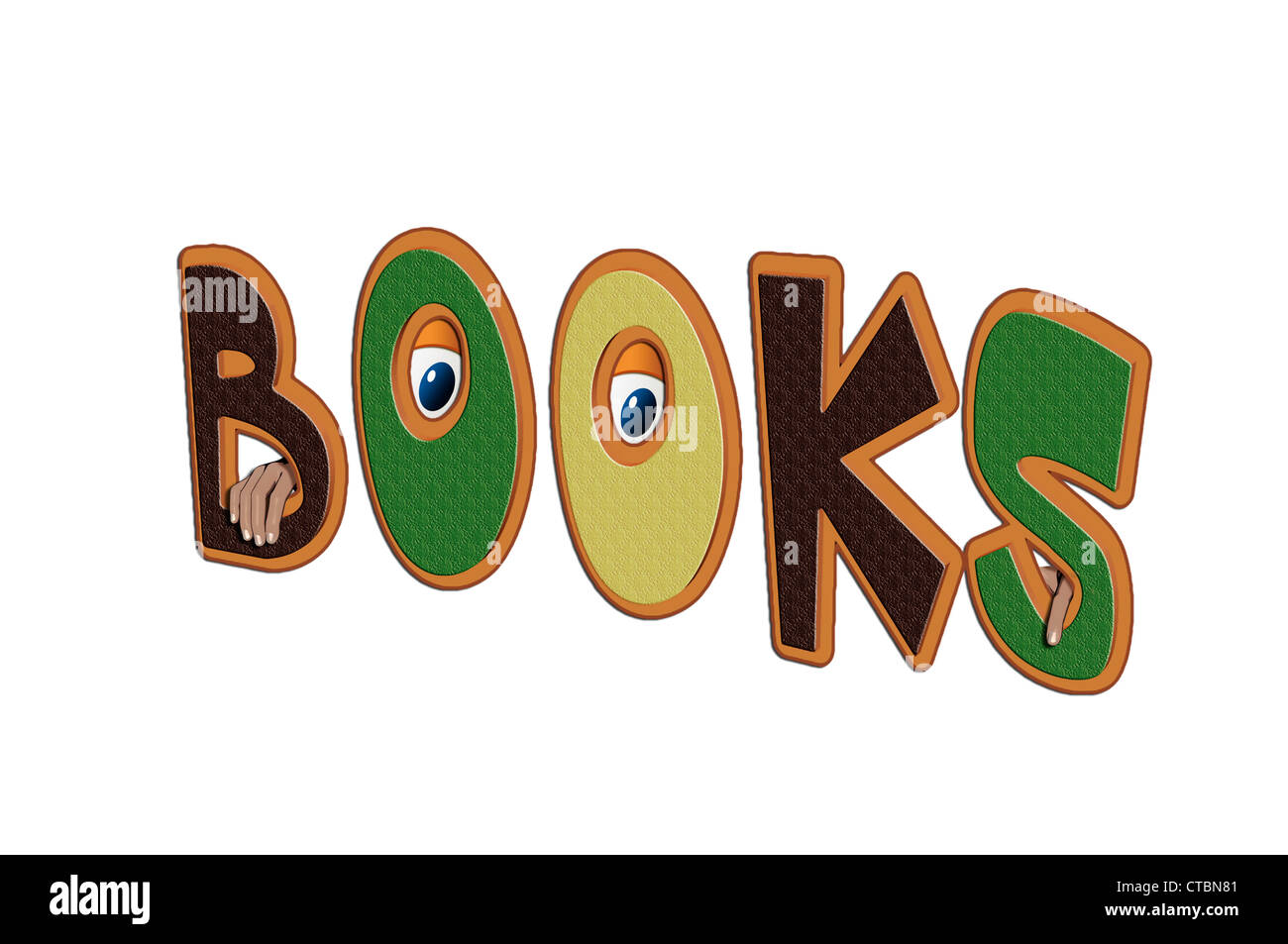 3d digital illustration in computer design of some letters with the ...