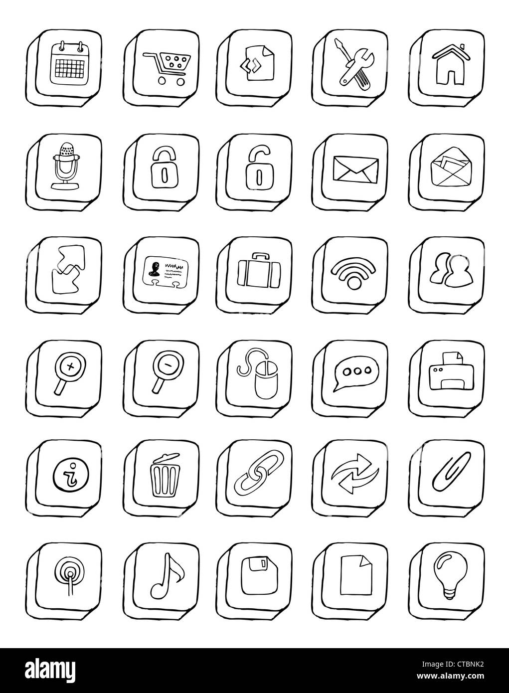 Large selection of buttons Stock Photo - Alamy