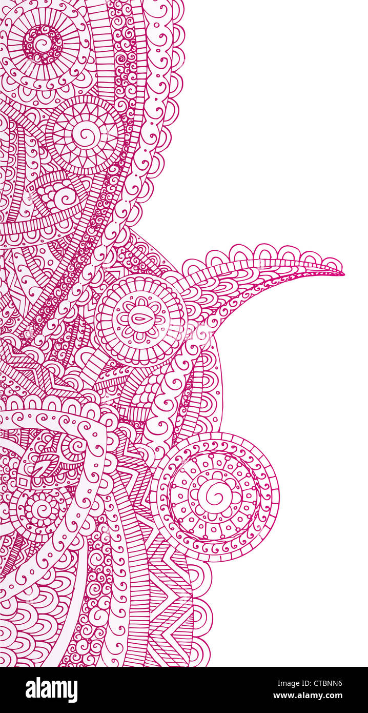 Henna border hi-res stock photography and images - Alamy