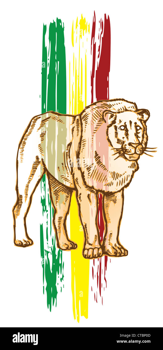 Reggae Colors Lion