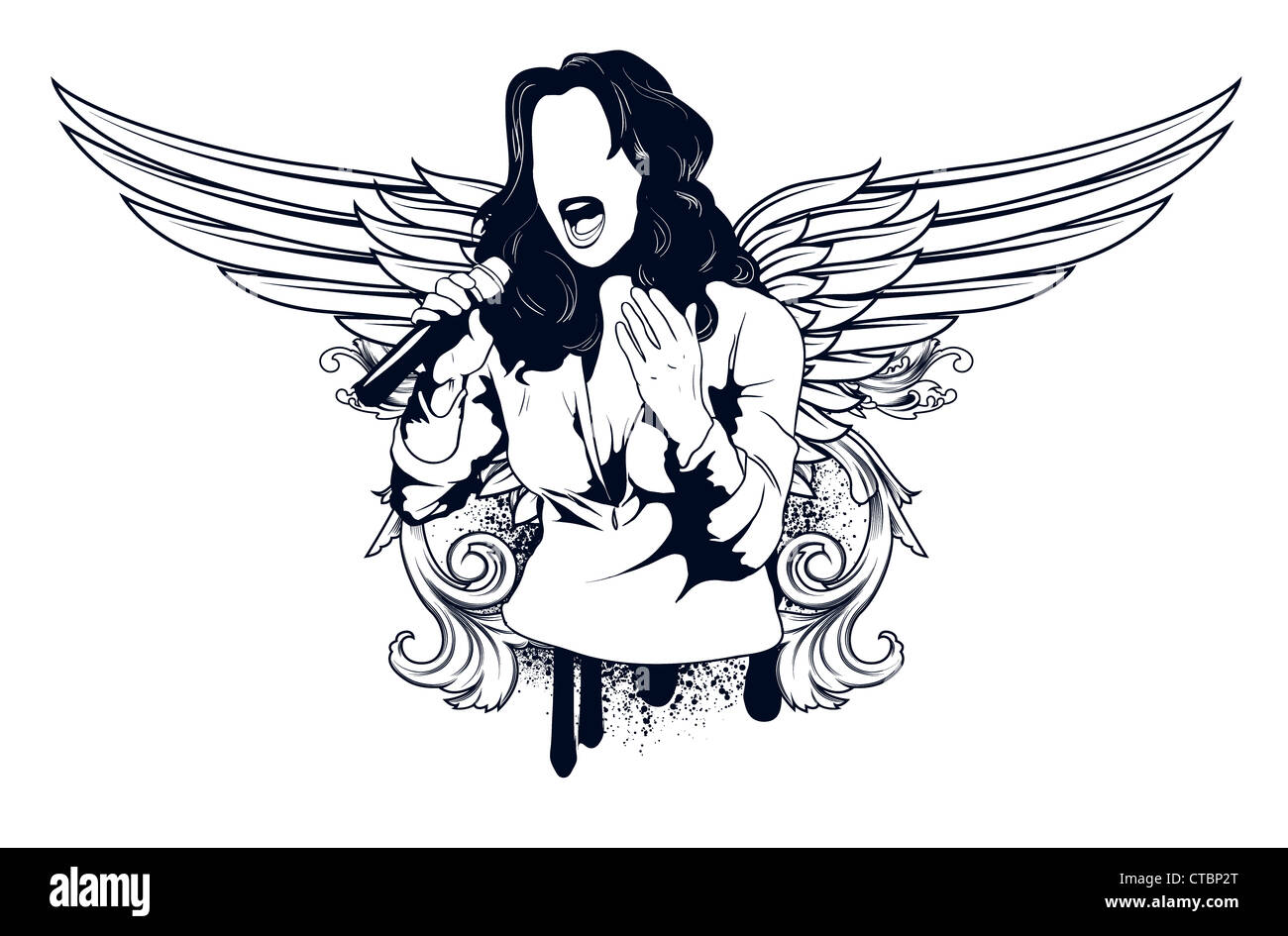 Girl wings Cut Out Stock Images & Pictures - Alamy