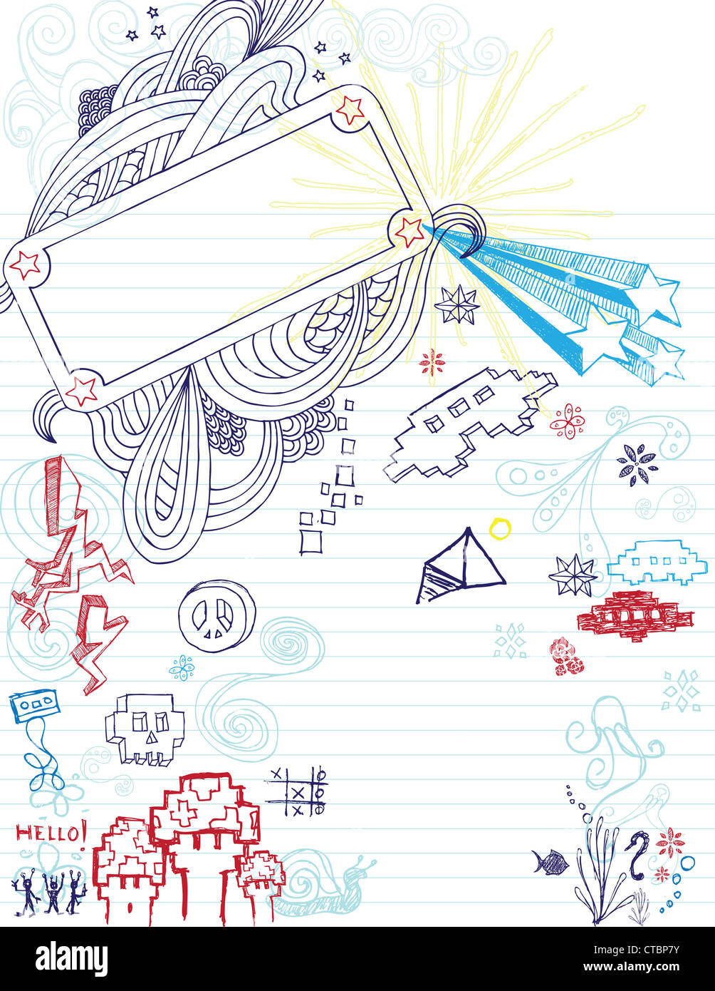 Pencil scribbles hi-res stock photography and images - Alamy