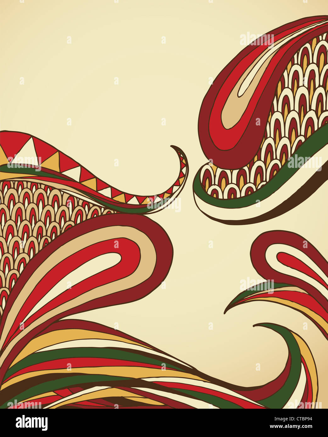 Hand drawn organic shapes Stock Photo - Alamy