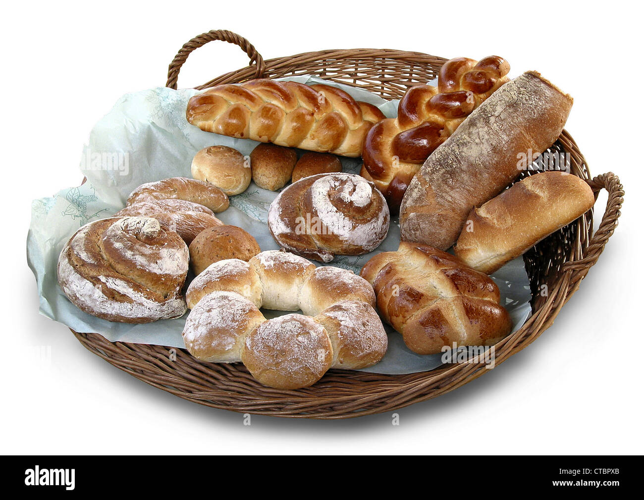 Assortment of baked bread Stock Photo - Alamy