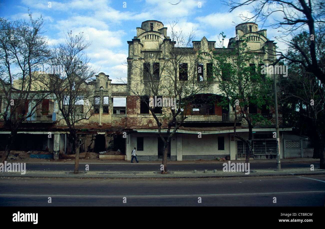 Dilapidated building in central Maputo once common sight all over ...