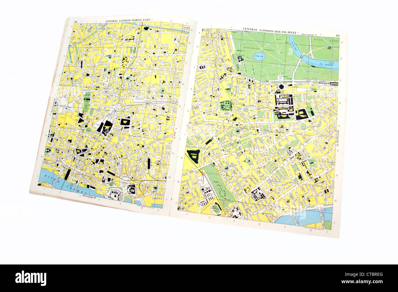 A very old traditional paper map (maps) of London (soon to be ...