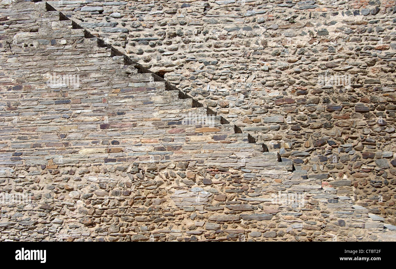 Texture of stone stairway in castle Stock Photo - Alamy