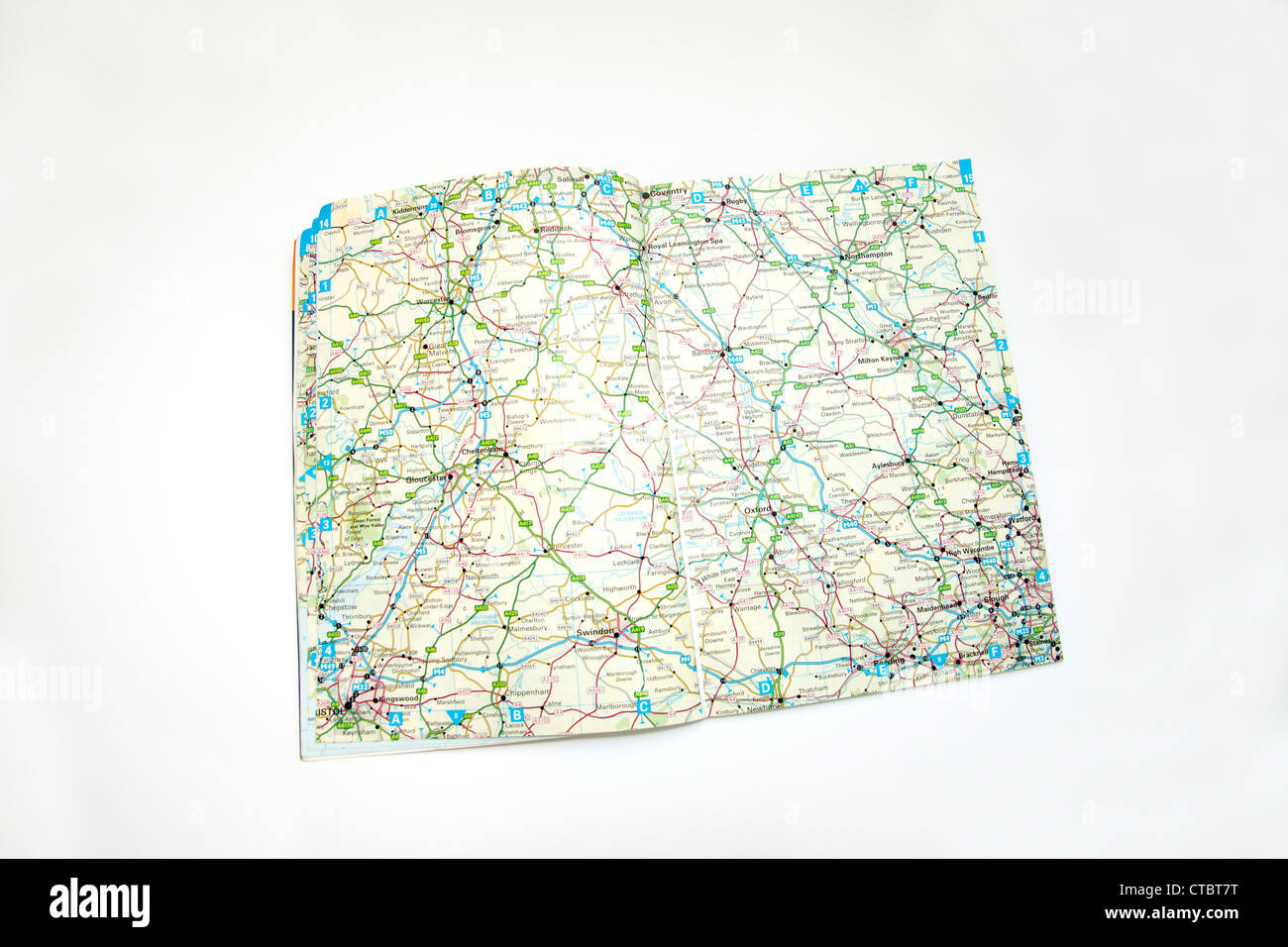 A traditional paper map (maps) of England (soon to be discontinued due ...