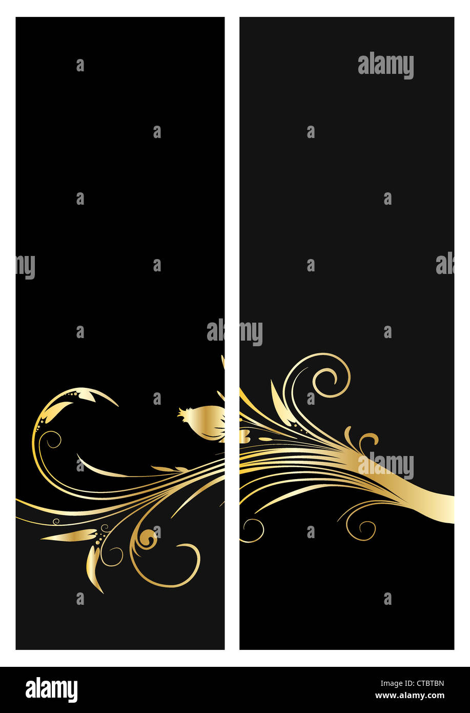 vintage gold banner Stock Photo - Alamy
